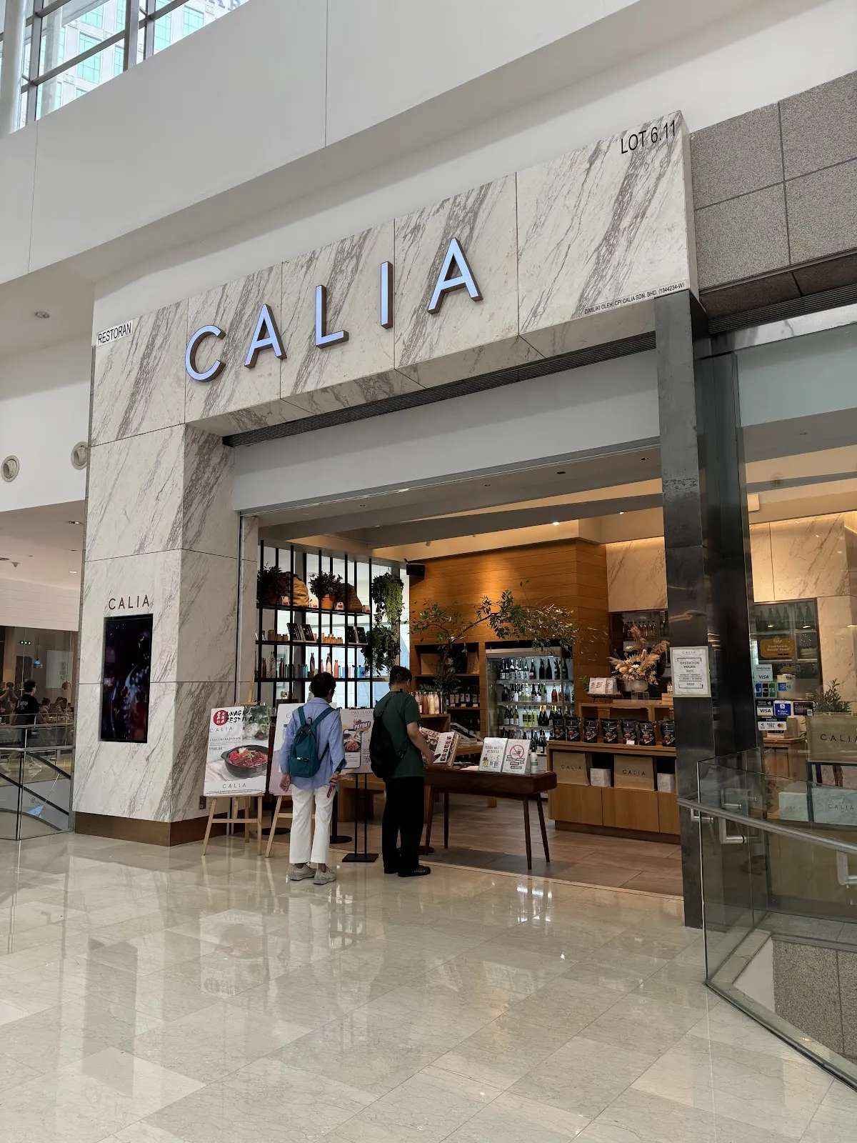 Calia @ Pavilion Kuala Lumpur, Halal Restaurant in Kuala Lumpur | Have ...